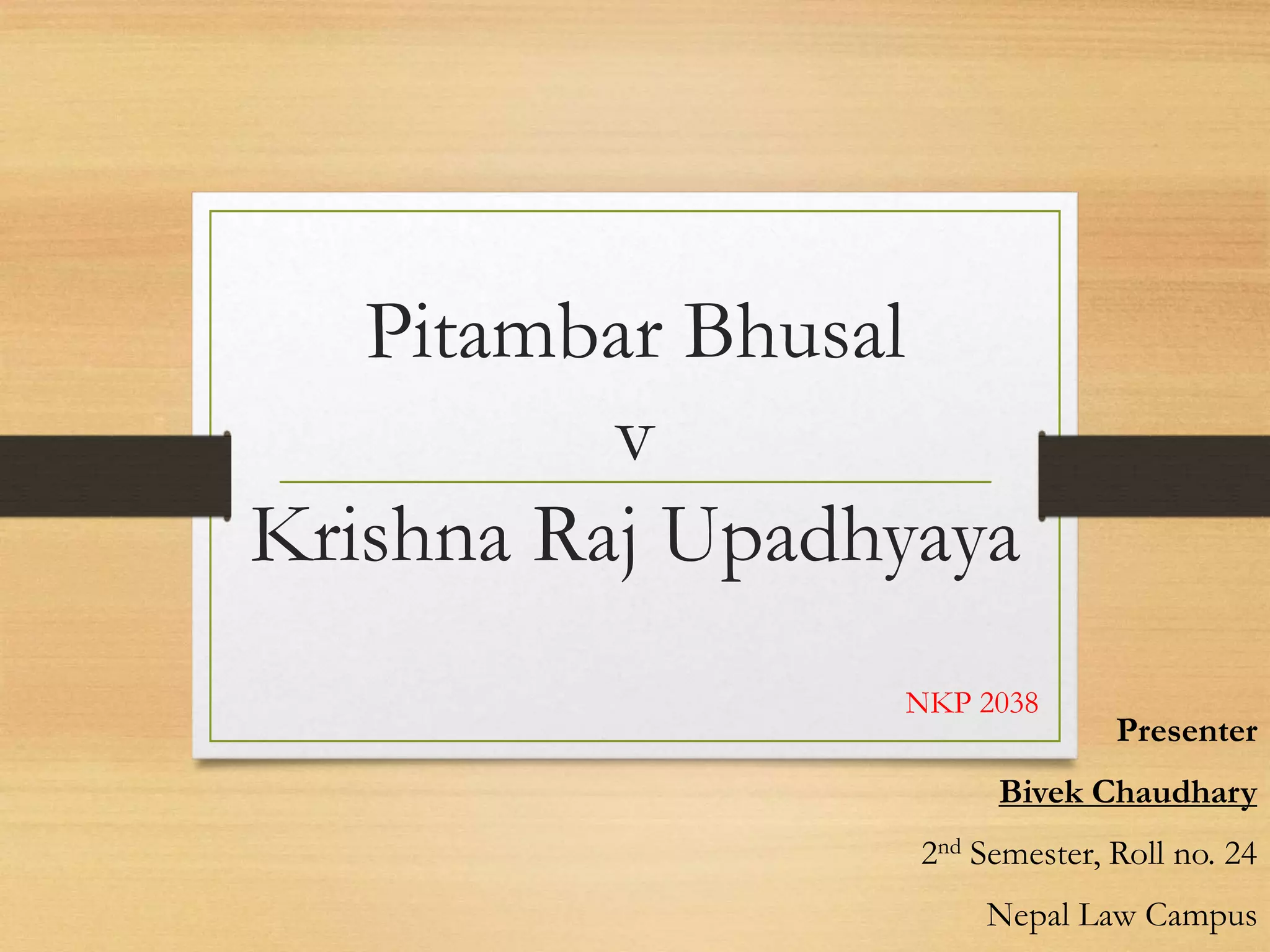 PITAMBAR V. KRISHNA Case .pptx