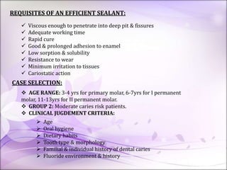 Pit and fissure | PPTX