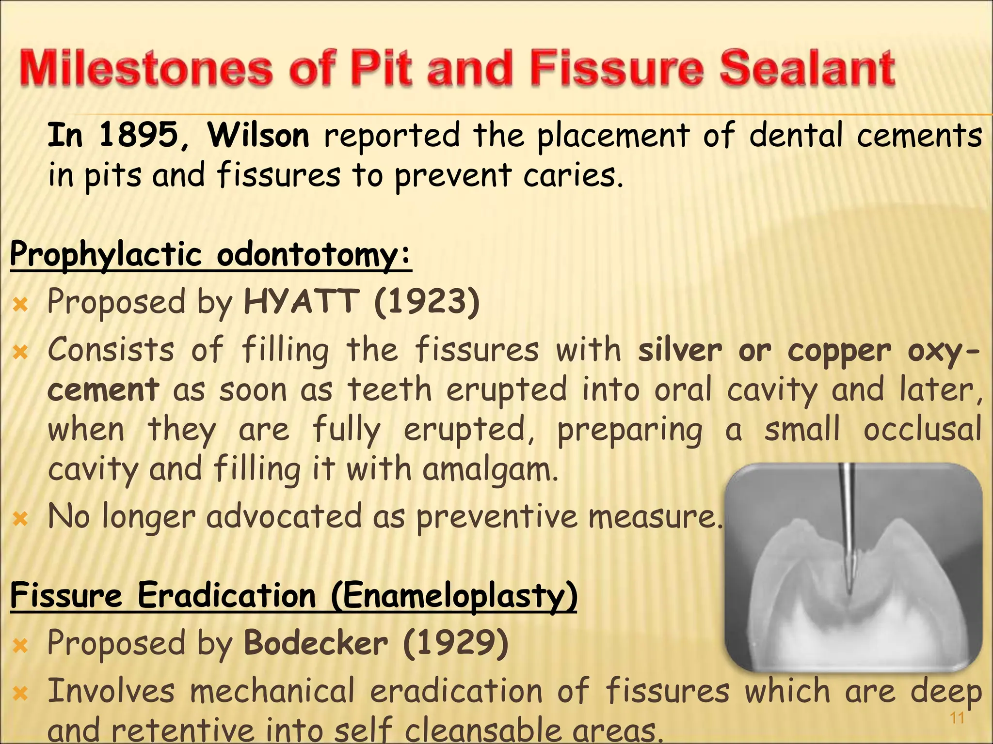 PIT and FISSURE SEALANTS USED IN DENTISTRY | PPT