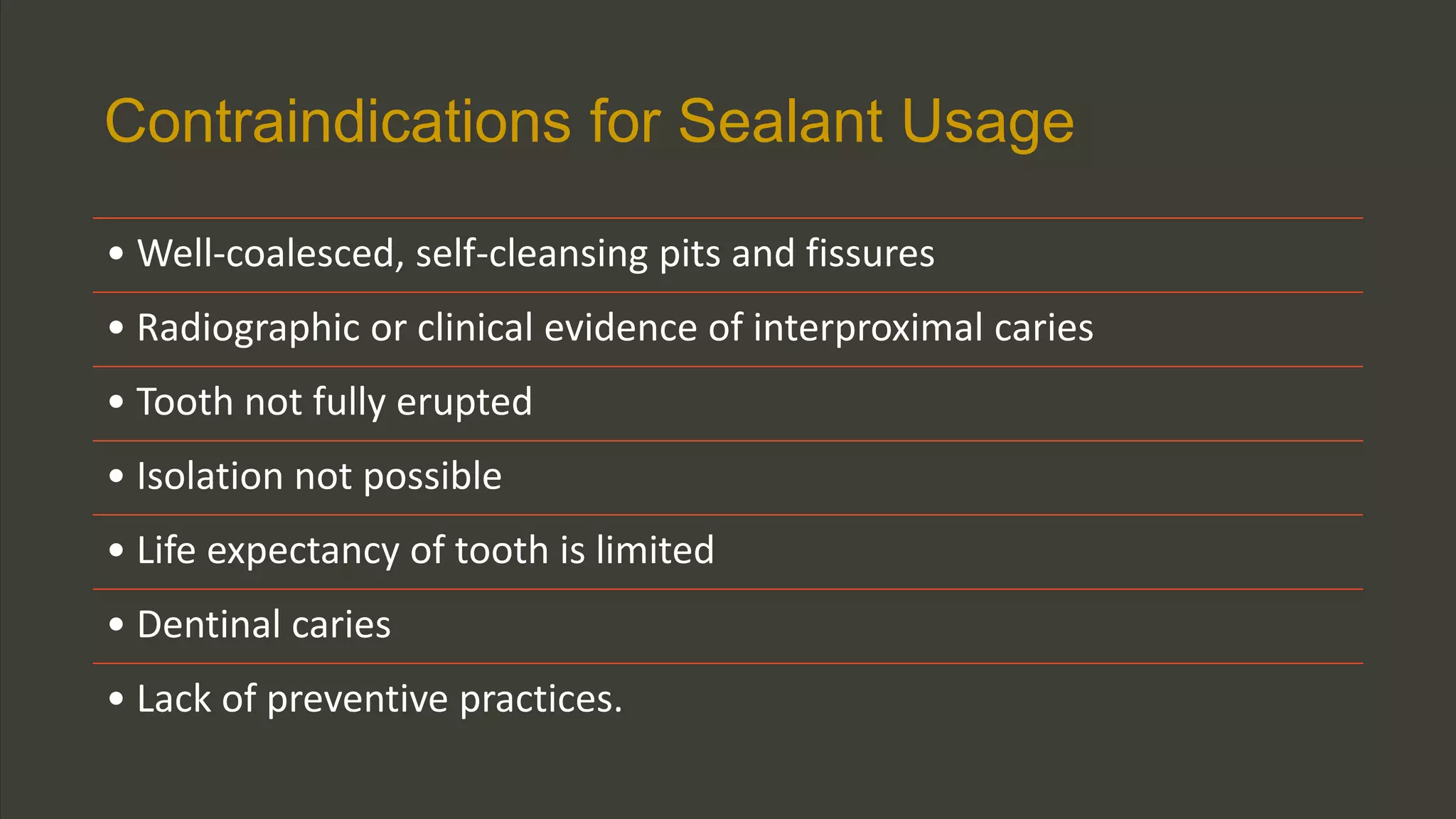 Pit and fissures Sealants | PPTX
