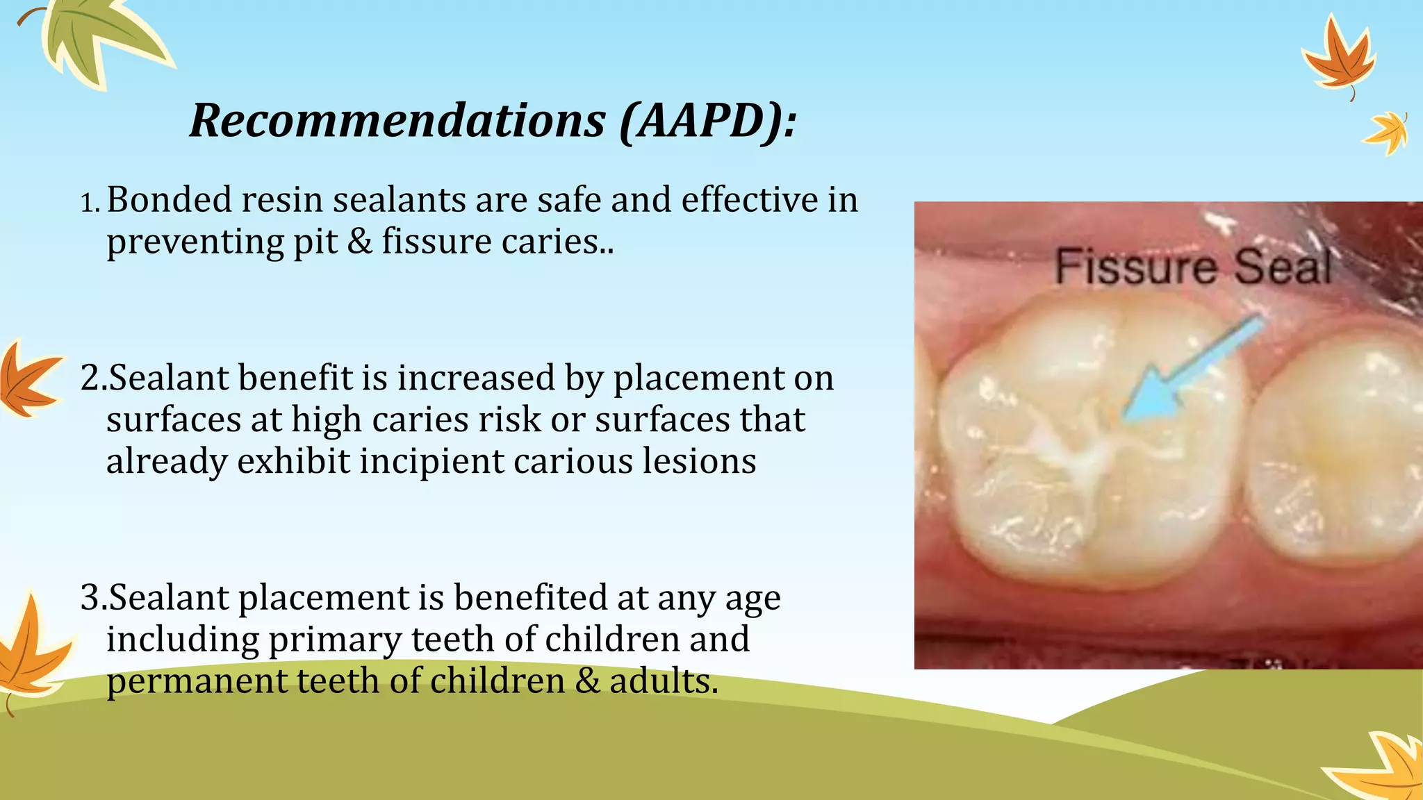Pit and fissure sealant | PPTX