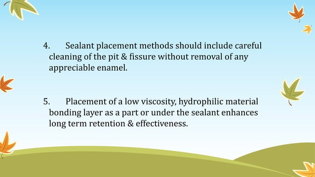 Pit and fissure sealant | PPTX | Dental Health | Diseases and Conditions