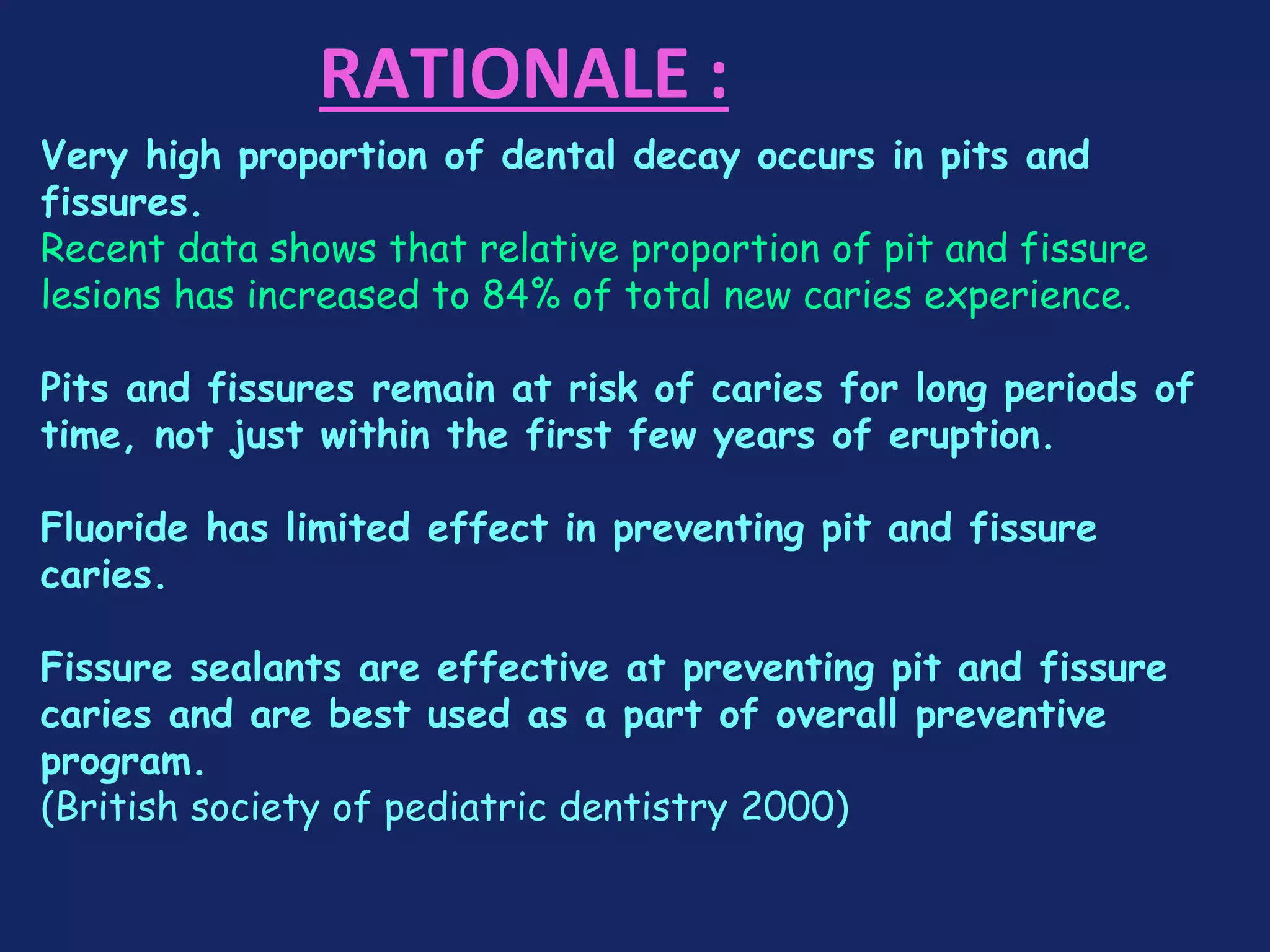 Pit and fissure sealants | PPTX