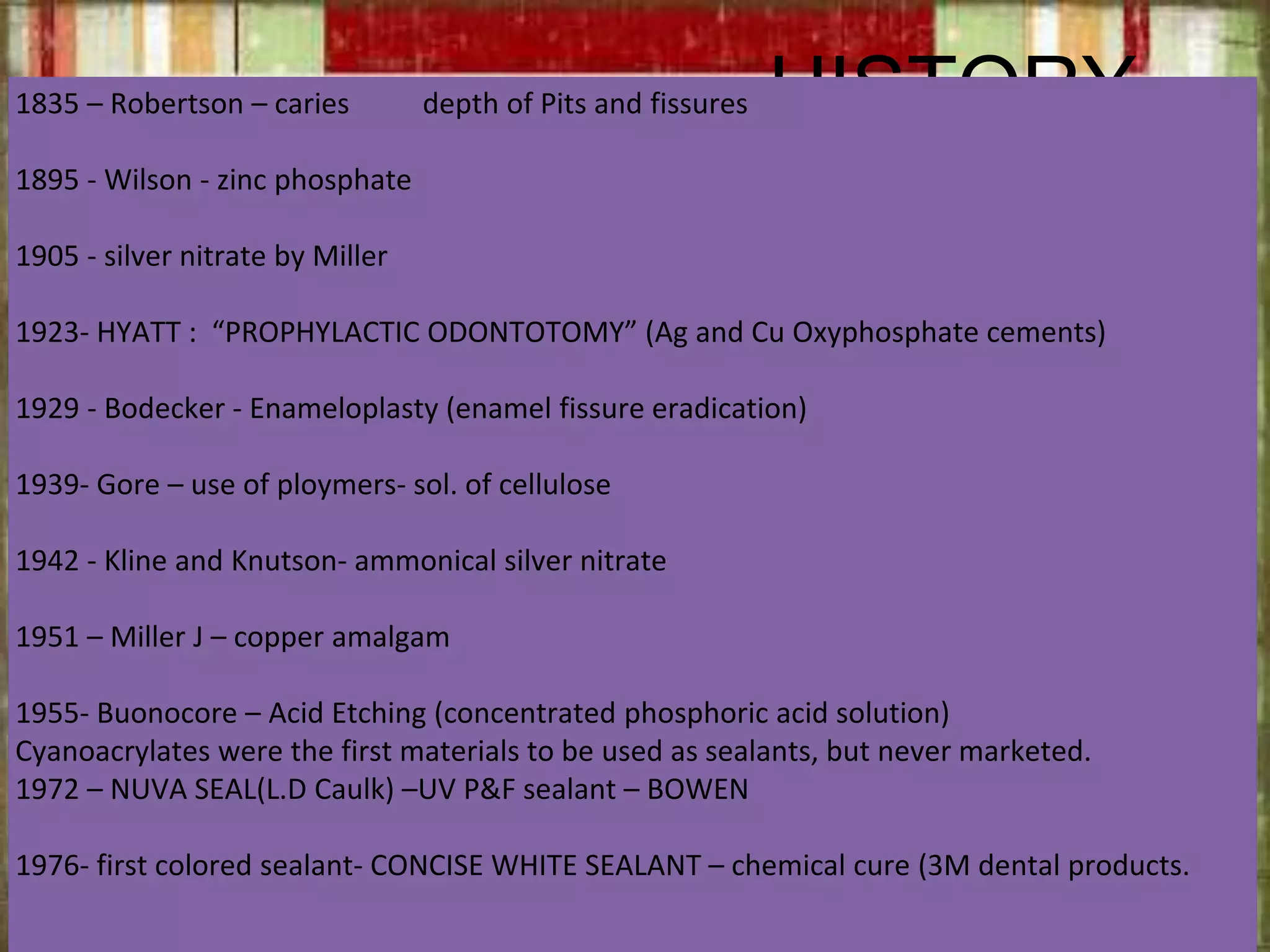 Pit and fissure sealants | PPTX