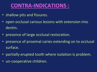 Pit and fissure sealants | PPTX