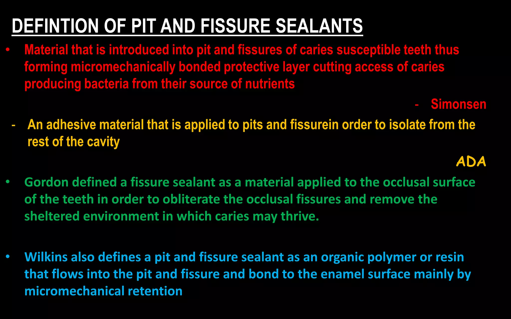 Pit and fissure vivek jc 6 | PPTX