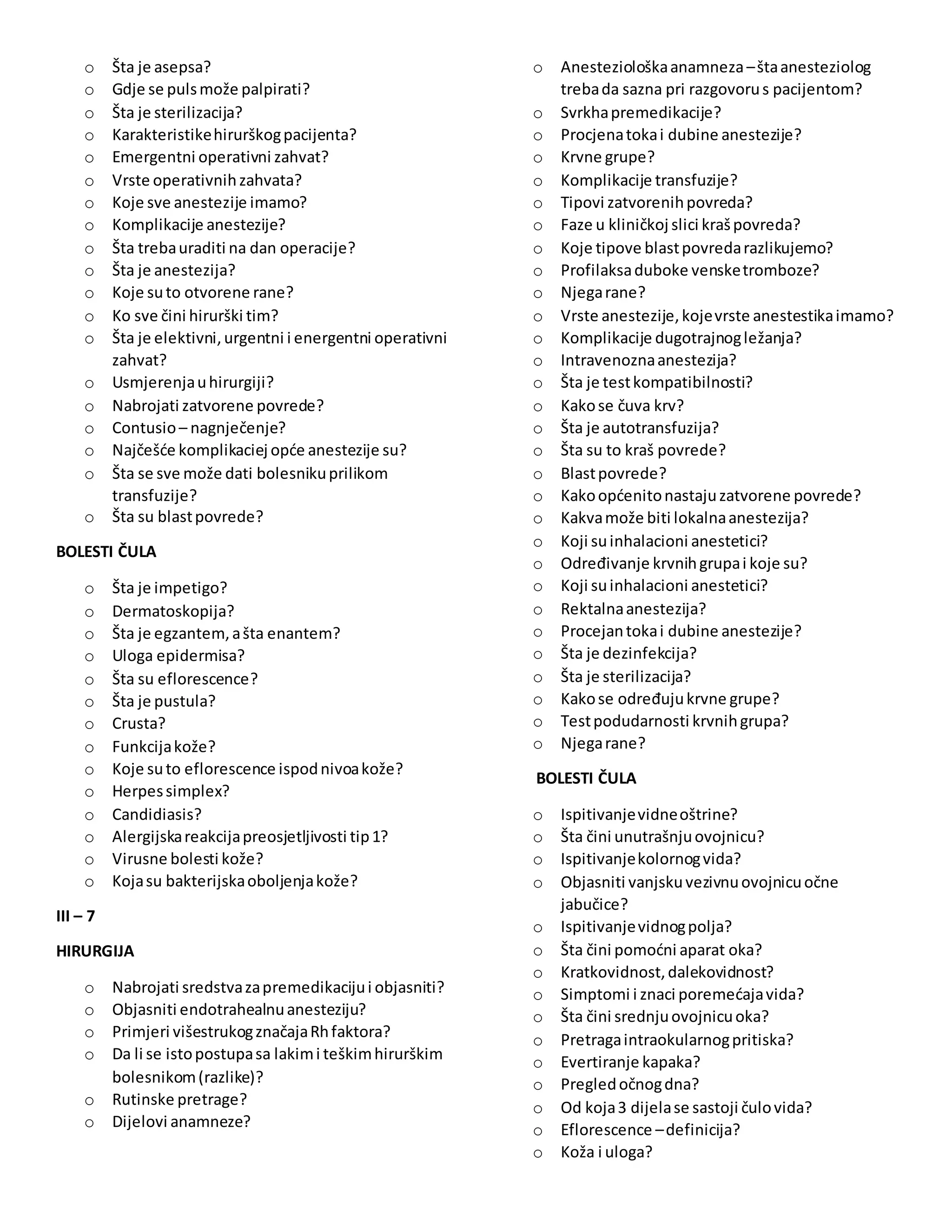 Pitanja hirurgija i bolesti čula III RAZREDI.docx