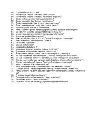 Pitanja za polaganje stručnog ispita za stečajnog upravitelja (1) | PDF