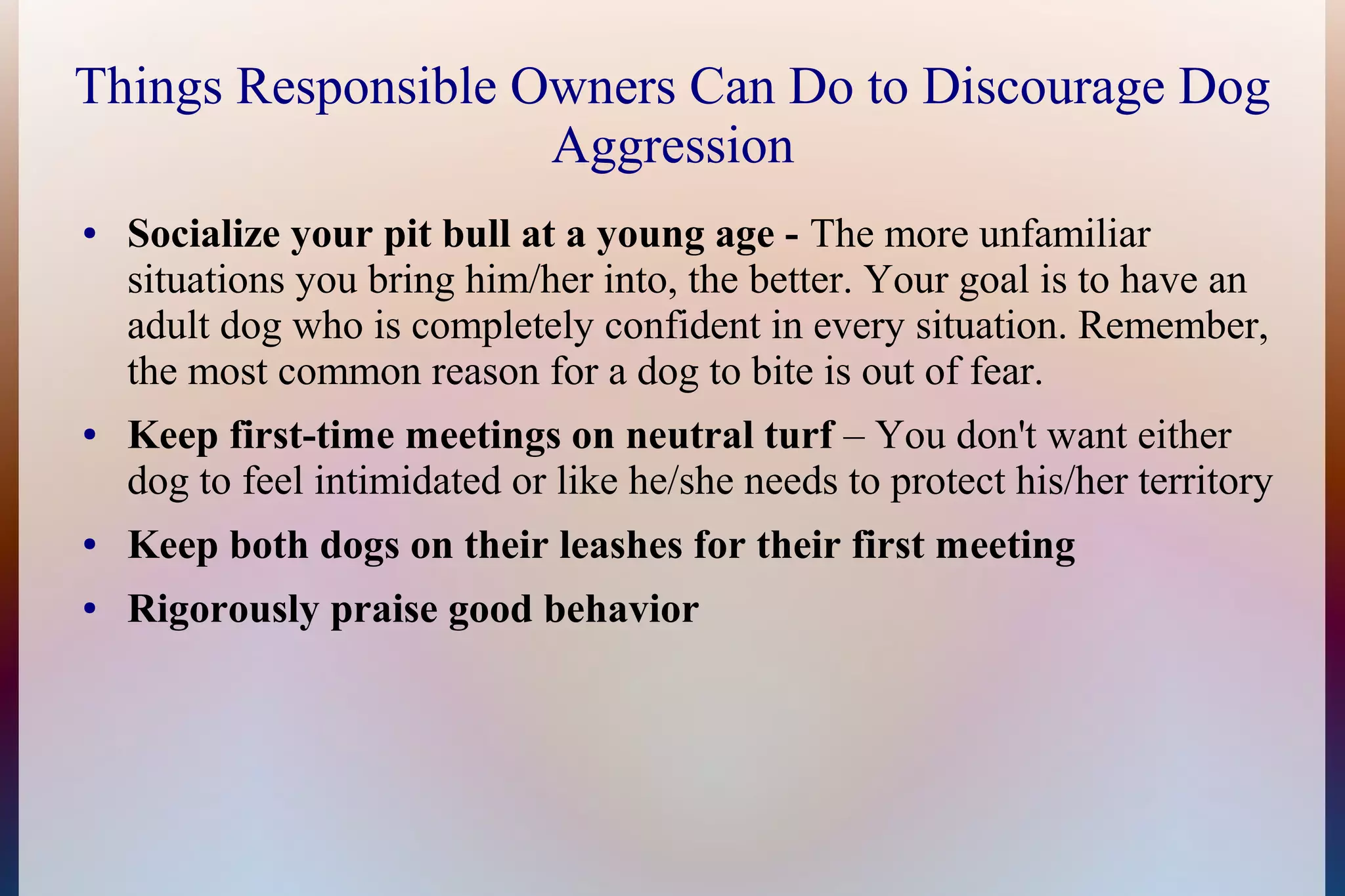 The Misunderstood Breed | ODP