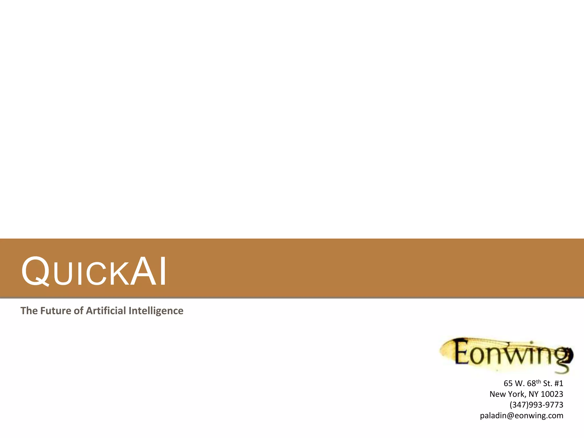 QuickAI Pitch Book | PPT