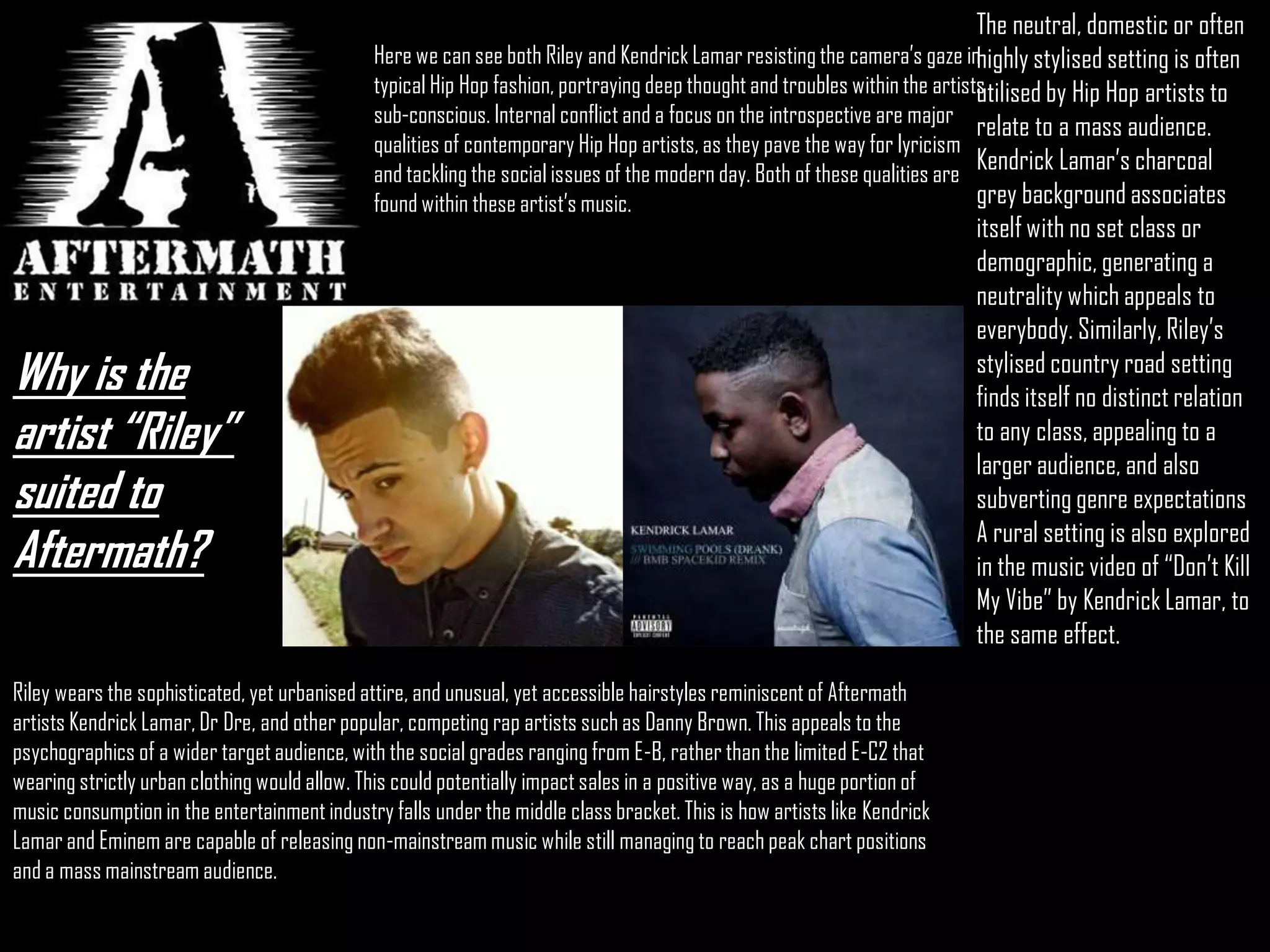 Pitch to Aftermath Entertainment | PPT