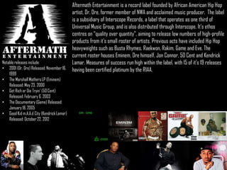Pitch to Aftermath Entertainment | PPT