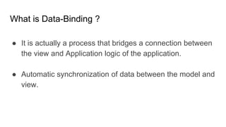 Data-Binding in AngularJs | PPTX | Web Development | Internet