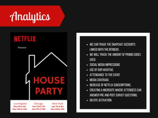 Netflix Experiential Campaign | PDF