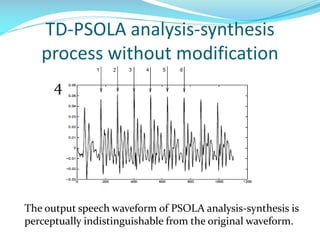 Pitch and time scale modifications | PPT