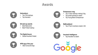 TDI Startup Insurtech Award - Pitch deck Pineapple | PPTX