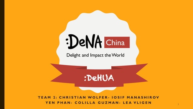 DeNA Company - Concept Pitch | PPT