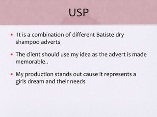 My Batiste Dry Shampoo advert | PPT