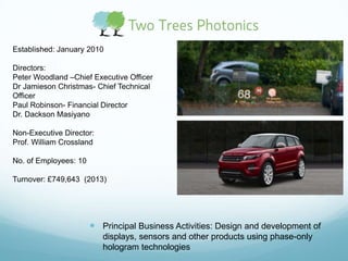 CDE Marketplace: Two Trees Photonics | PPT