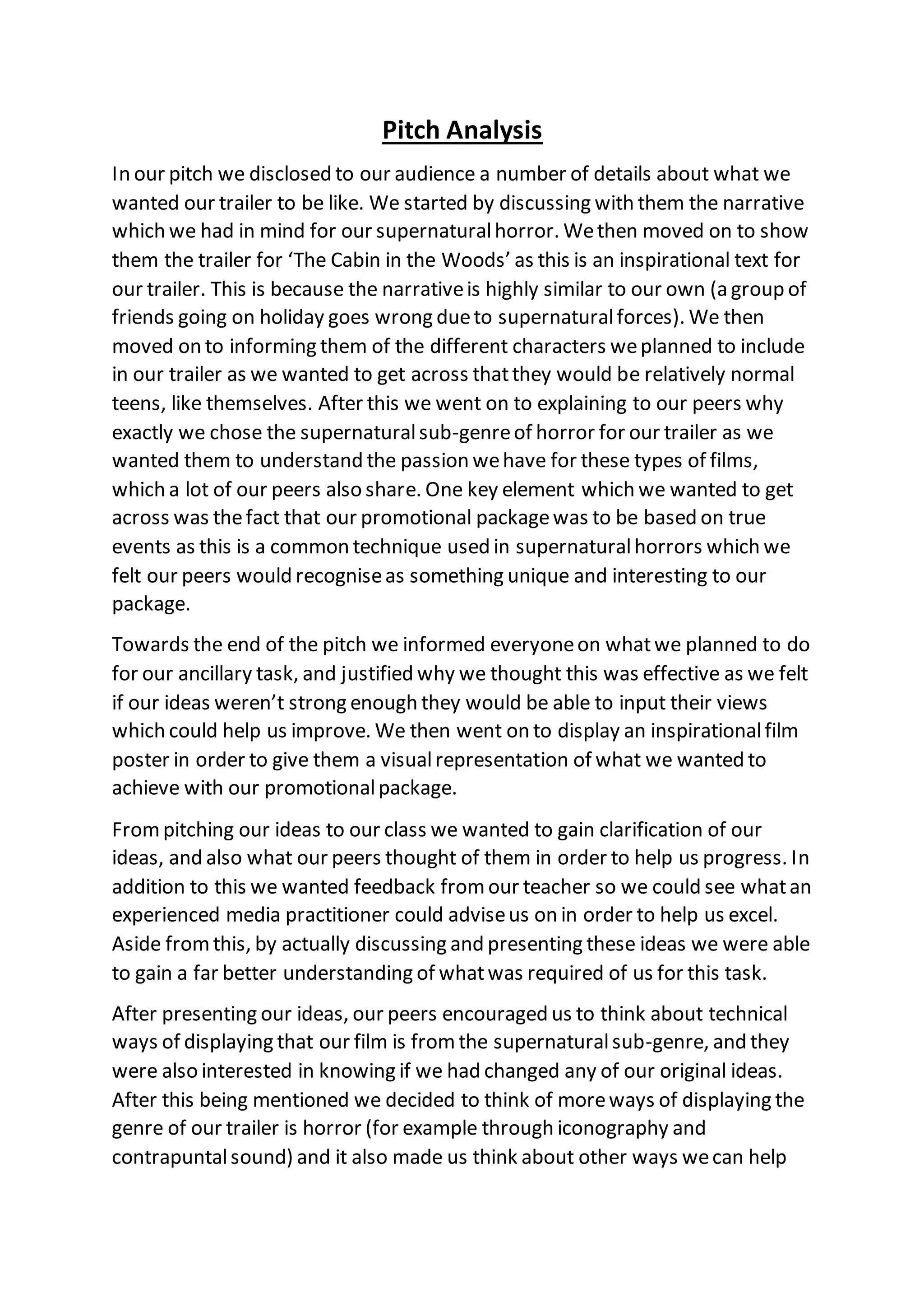 Pitch analysis | PDF