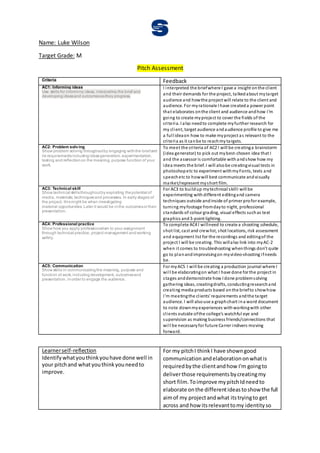 Pitch assessment | DOCX