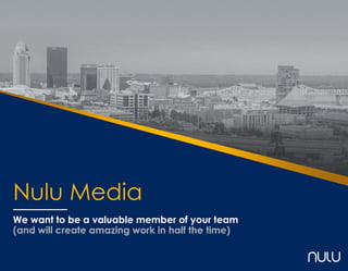 Nulu Media Pitchbook | PPT