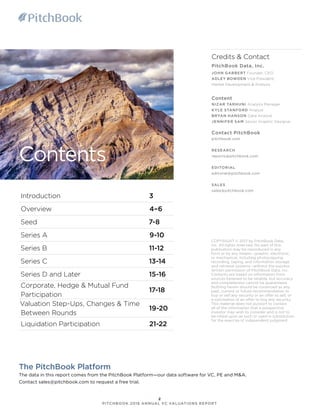 Pitch book 2016 annual vc valuations report | PDF