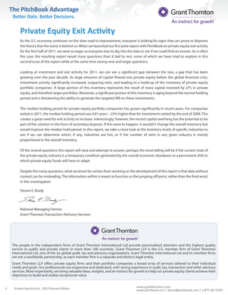 Grant Thornton/Pitchbook PE Exits Report | PDF