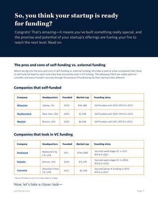 PitchBook’s Guide to VC Funding for Startups | PDF