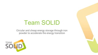 Team SOLID pitch deck | PPT