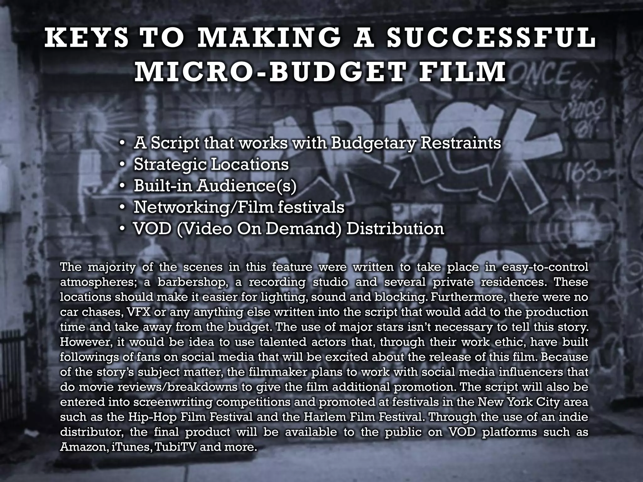 PITCH DECK - "Old Head" Screenplay | PDF