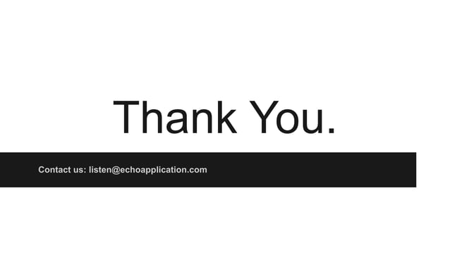 Echo pitch deck | PPT