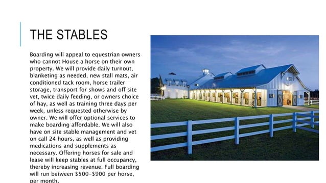 Full Circle Stables & eqestrian estate | PPT