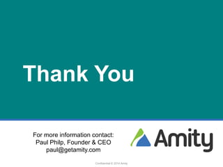 Amity Pitch Deck (June 2014) | PPTX | Sales | Business