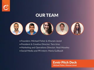 Evntr Pitch Deck Design | PDF