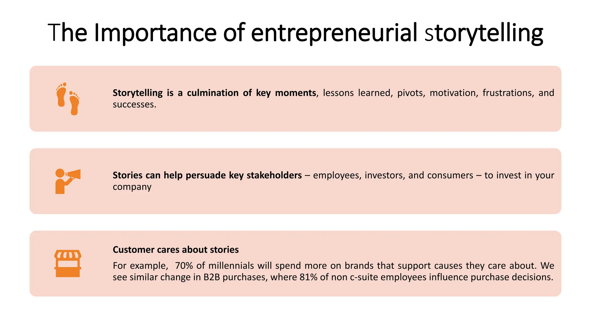 The Importance of entrepreneurial storytelling | PPT