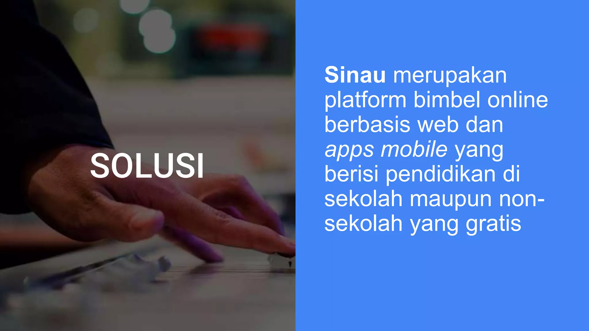 Pitchdesk Sinau - Mobile Application Startup | PPT
