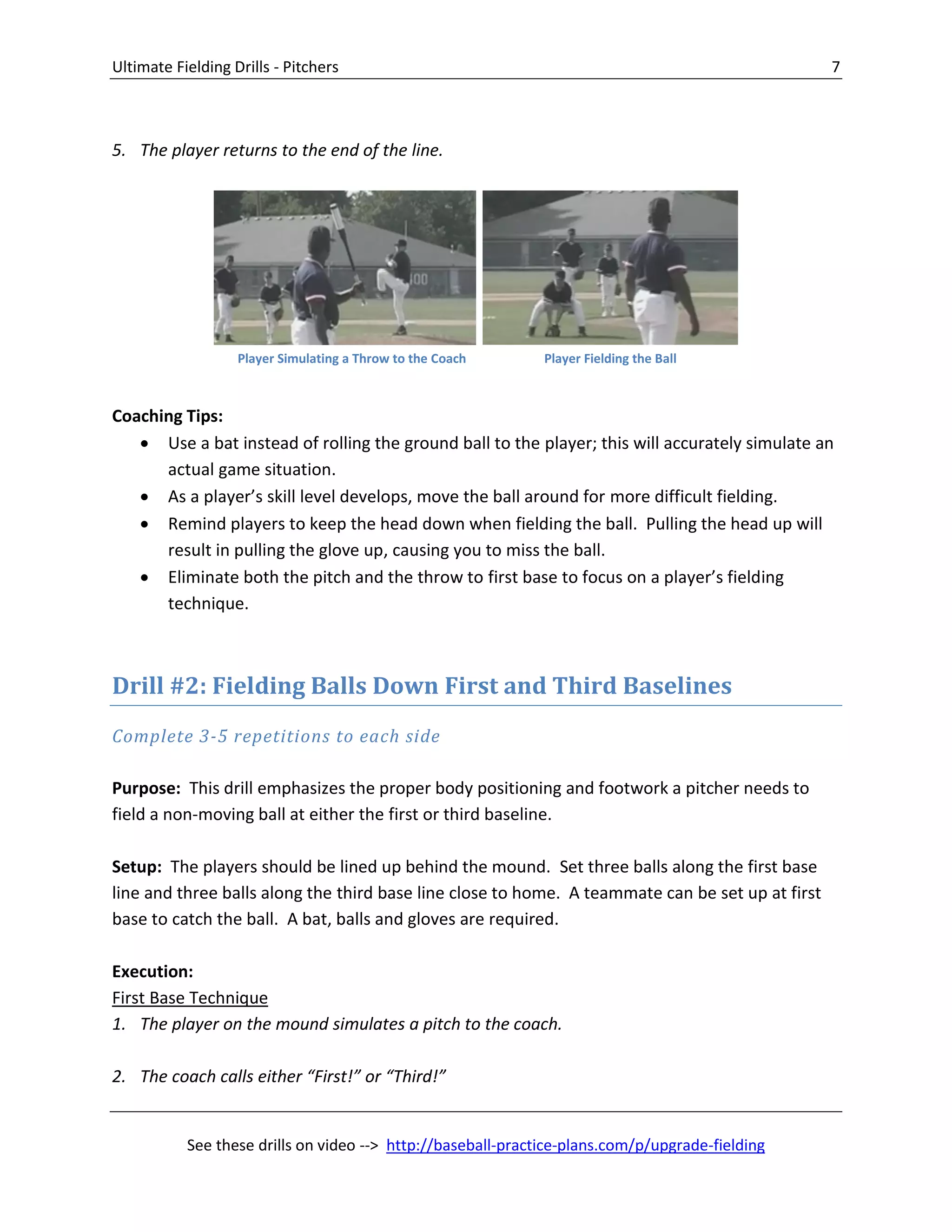 Pitcher fielding | PDF