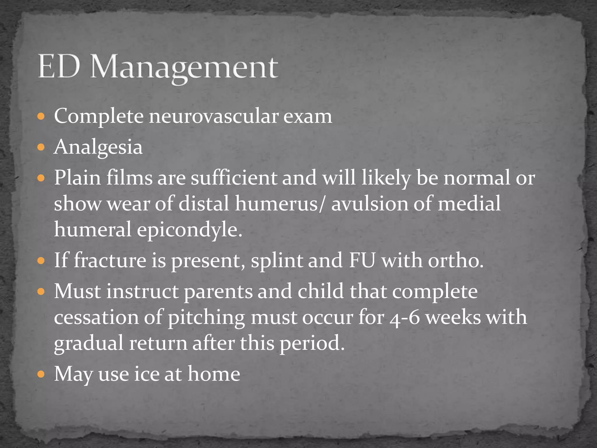 Pitcher's Elbow Power Point | PPTX