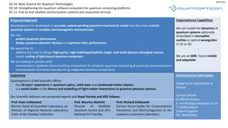 Horizon Europe Quantum Webinar - Cluster 4 Destinations 4 and 5 ...