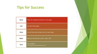 Pitch Factory Session 4 _ Capability Statement and Pitch Setup.pptx