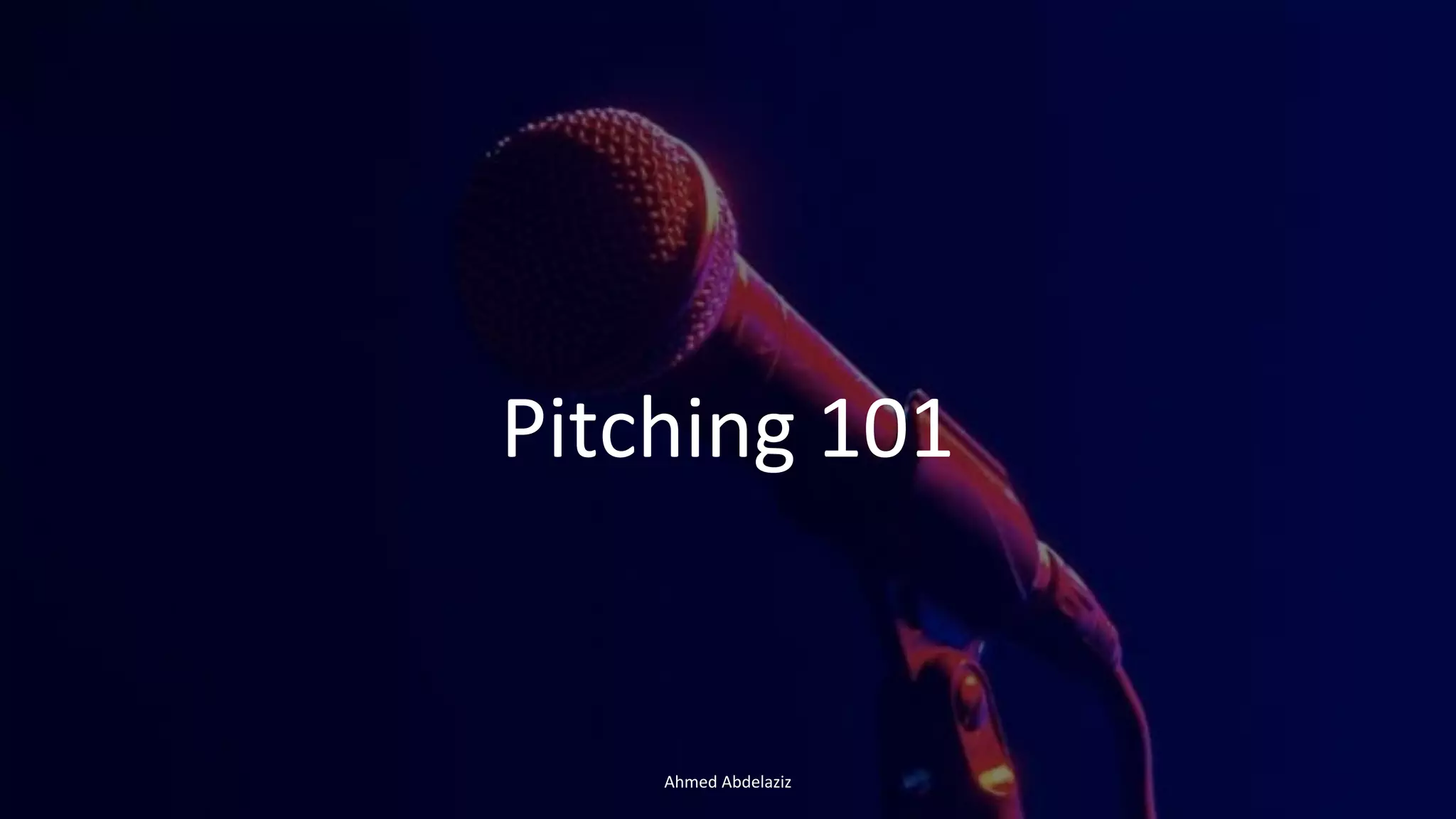 Pitching 101 | PDF