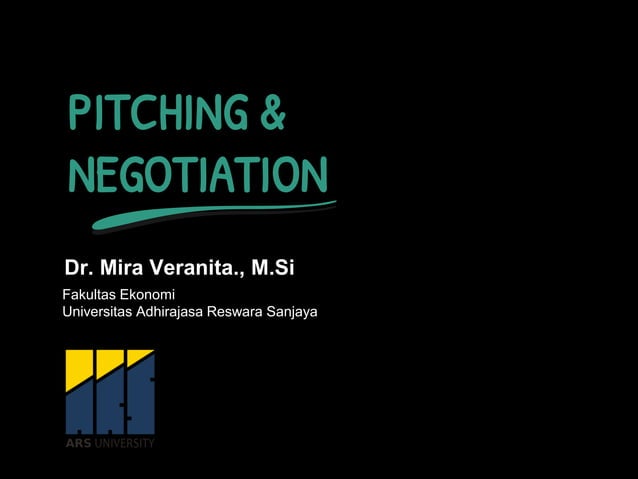 Pitching & Negotiation (1) | PDF