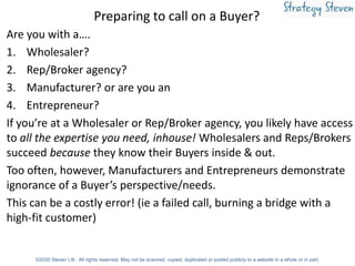 Pitching a Retail Buyer -litt2021 | PDF