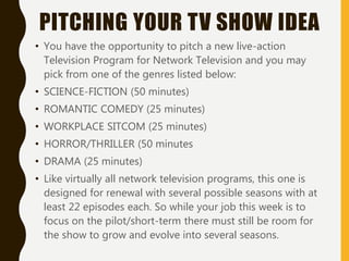 PowerPoint: Pitching a TV Show | PPTX