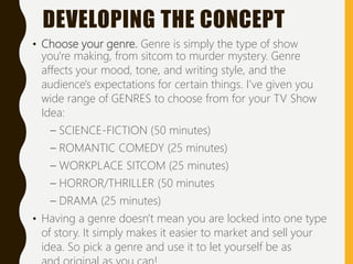 PowerPoint: Pitching a TV Show | PPT