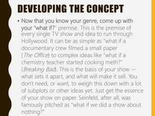 PowerPoint: Pitching a TV Show | PPTX