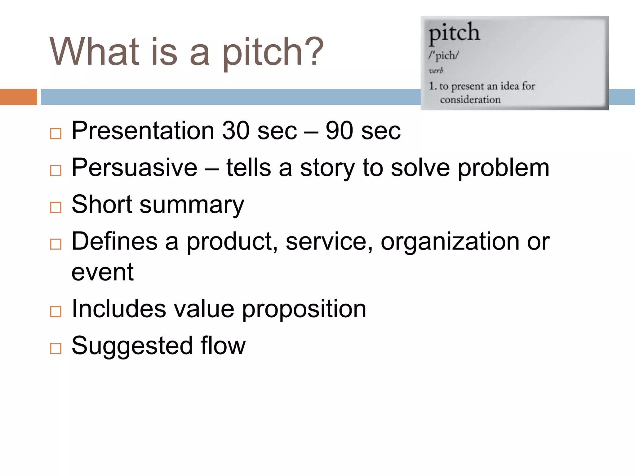 Pitching basics 101 | PPTX