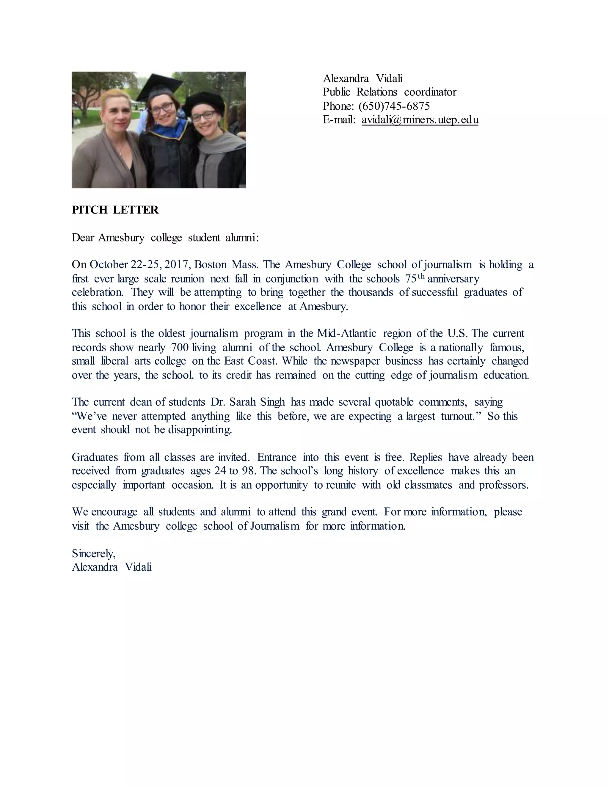 Pitch letter | DOCX