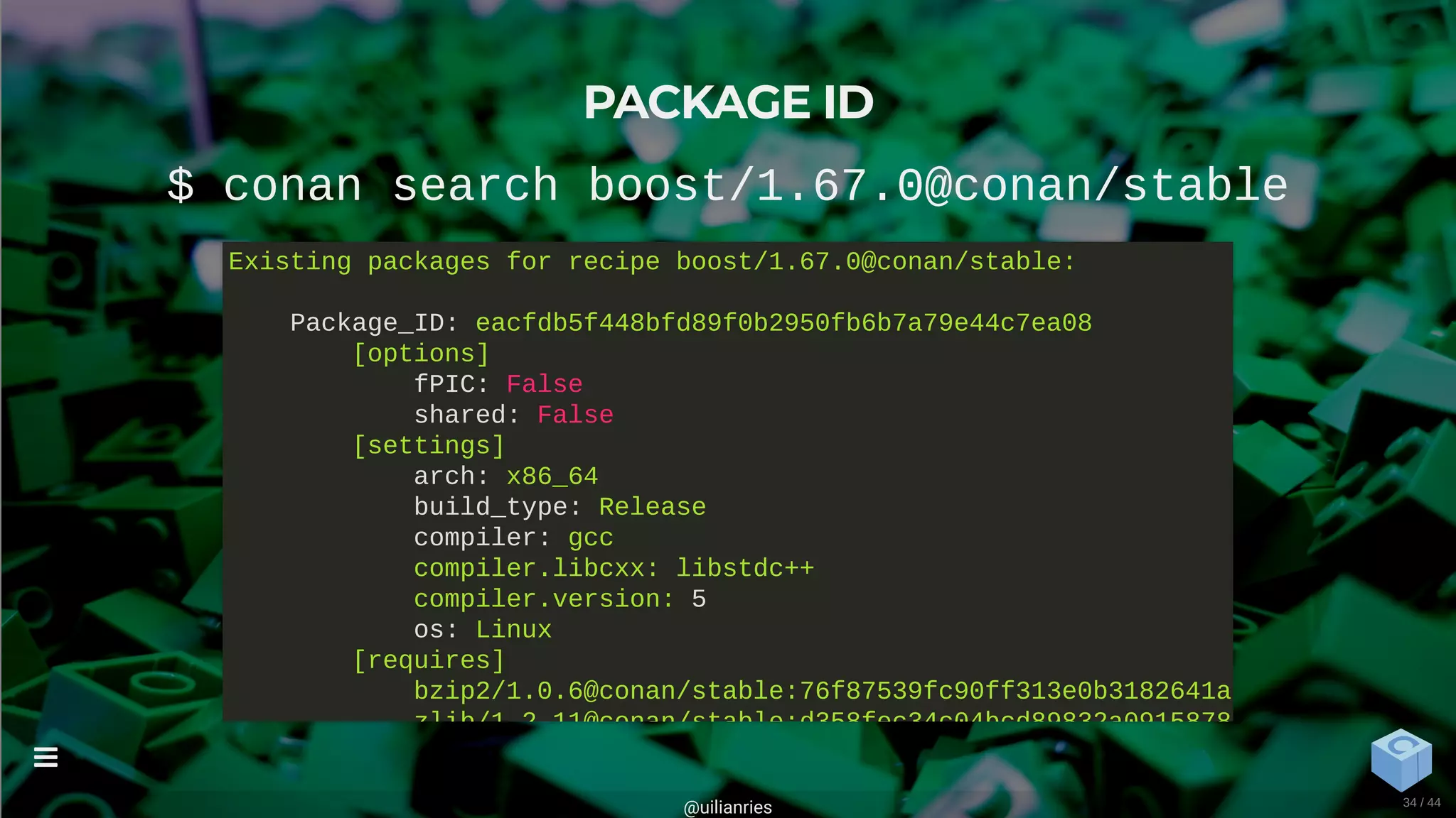 Conan.io - The C/C++ package manager for Developers | PPT